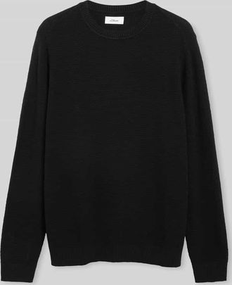 s.Oliver Red Label Pullover mit Strukturstrickoptik aus reiner Baumwolle