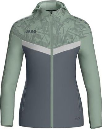 Jako Jako Veste &agrave; Capuche Iconic, Anthracite/Vert Menthe/Gris Doux, L Homme