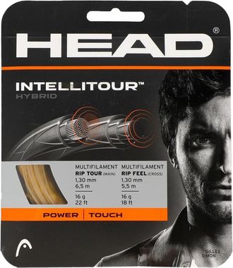 Head Head Intellitour 12M Natur Tennissaiten Set 12M Hybrid Beige 1,25