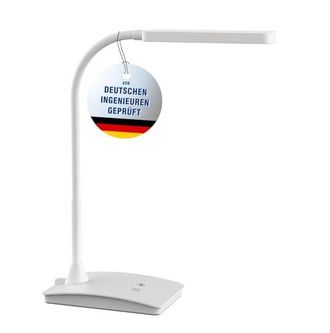 Maul Maul LED Tischleuchte MAULpearly | Schreibtischlampe dimmbar | Leistungsstarke LED Lampe | Schreibtischlampe mit 3000-6500K & 616 lm | Moderne Lampe f
