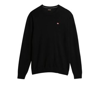 Napapijri Homme, Sweatshirts et sweats &agrave; capuche, Noir, Taille: 3XL Pulls en Laine Noirs pour Hommes
