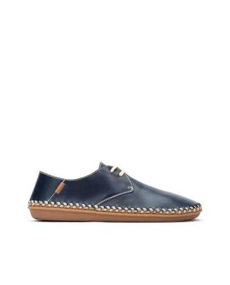 Pikolinos Chaussures plates en cuir PATERNA unisexes, bleu, 46 EU