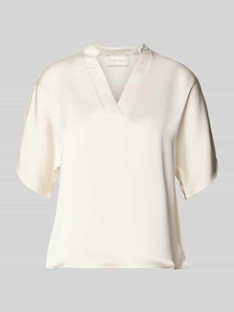 Neo Noir Regular Fit Bluse aus Satin mit V-Ausschnitt Modell Anelle