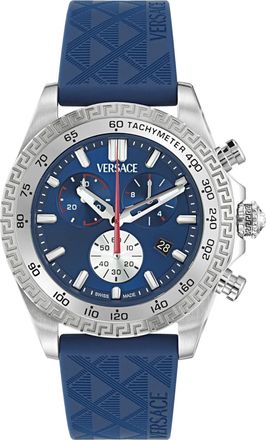Versace Uhren - Quarz-Chronographenuhr Versace Chrono X - Gr. unisize - in Blau - für Damen