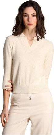 Emme Di Marella Emme DI Marella, Femme, Tops, Jaune, Taille: 42 FR Emmlonza Knit Top