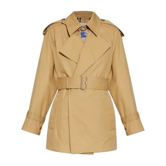 Burberry Baumwoll-Trenchcoat - - Coats - Damen - Beige - S