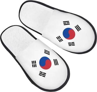 Generic Pantoufles Hommes Drapeau de la Cor&eacute;e du Sud Classiques Chaussons pour Homme Unisex L&eacute;g&egrave;re Maison Pantoufles Ext&eacute;rieur Femme L