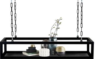 Generic Flaschenhalter: Deckenmontierte Regale, Blumenregal f&uuml;r h&auml;ngende Pflanzen, Weinregal aus Schmiedeeisen mit Kette, dekorativer St&auml;nder f&uuml;r Restaurant, 