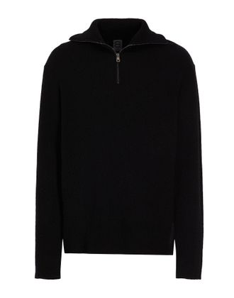 8 by YOOX WOOL BLEND RIB-KNIT FULL-ZIP JUMPER