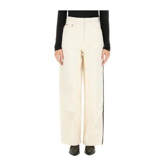 Peter Do Femme, Jeans, Blanc, Taille: W26 Jean Large Jambe