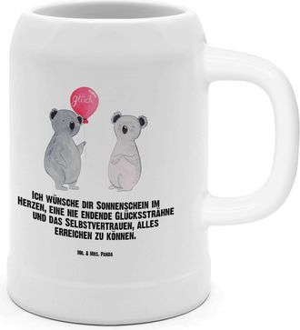 Mr. & Mrs. Panda Bierkrug Koala Luftballon - Geschenk, Mit Foto, Geburtstag, Sommerfest, Party, Oktoberfest, Ma&szlig;krug, Krug