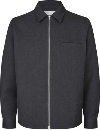 Sams&oslash;e & Sams&oslash;e Homme, Vestes, Gris, Taille: XL Sadamon GT Zip Overshirt