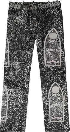 Who Decides War by Ev Bravado Hose aus Leder - Schwarz