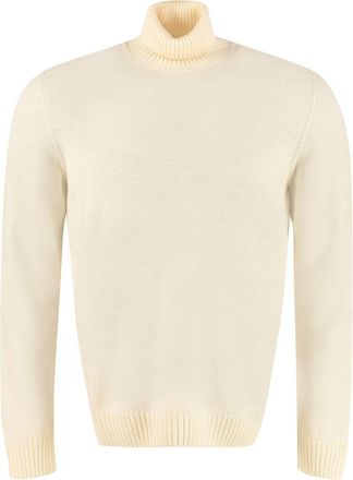 Drumohr Pullover aus Merinowolle - Wei&szlig;