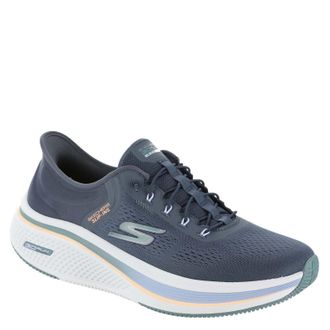 Skechers Damen Go Run Elevate 2.0 Banyan Hands Free Slip-ins Sneaker, Navy Textile/Teal Trim, 36.5 EU