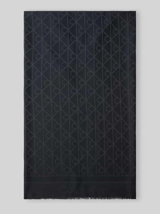 Calvin Klein Schal aus Modal mit Allover-Logo-Print