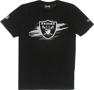 New Era NFL Tear Logo Tee Schwarz/Grau - - Tops - Herren - Schwarzk - L
