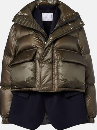 sacai Daunenjacke aus Wolle
