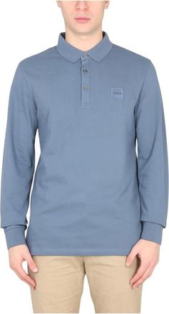 HUGO BOSS Polo Manches Longues Passerby - Homme - Tops - Bleu - Taille: 2XL