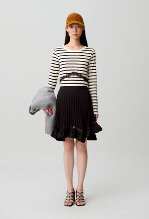Claudie Pierlot Asymmetrischer Spitzenrock