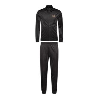 Emporio Armani Emporio Armani Ea7, Homme, Sport, Noir, Taille: XL Ensemble en Tissu Technique Noir et Or
