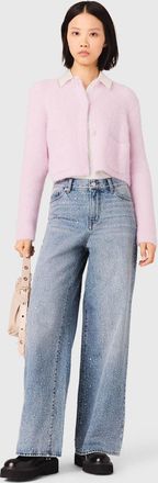 Maje Cardigan Mit Schmuckschleife - Rosa - Maje