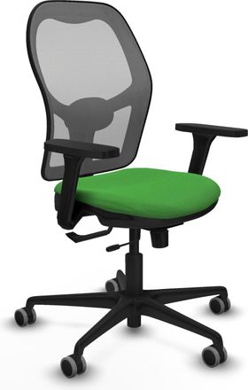 Piqueras y Crespo Jorquera Schreibtischstuhl mit 3D-Armen, h&ouml;henverstellbare Lendenwirbelst&uuml;tze, ausgestattet mit Syncro/Traslack und injiziertem Schaumstoff, Grau/Gr&uuml;n