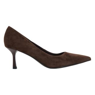 Estro & Luminara Femme, Chaussures, Brun, Taille: 41 EU Escarpins en velours &agrave; talons bas