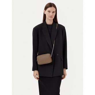 Calvin Klein Handtasche Calvin Klein Mini Line Quilt Camera Bag K60K613078 Braun