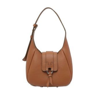 Hogan Femme, Sacs, Brun, Taille: ONE Size Sac bandouli&egrave;re en cuir