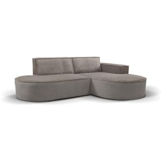 KAISER Modernes L-f&ouml;rmiges Designer-Ecksofa Modena Soft Beige Rechts