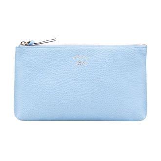 Gucci Pre-owned Textured Leather Pouch - - Pre-owned - Damen - Blau - ONE SIZE