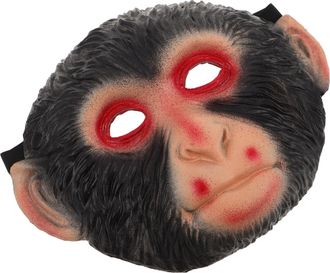 Cabilock Realistische Affenmaske aus Flexiblem Weichem PU Schaum Leichte Tiergesichts Cosplay Kopfbedeckung für Halloween Karneval Kostümparty und Vielseitige 