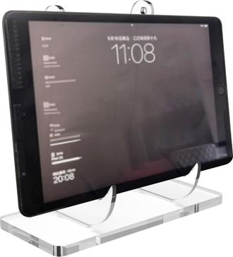 Generic Buchständer, transparentes Acryl-Bücherregal - rutschfestes, vertikales, platzsparender Aufbewahrungs-Organizer für Büro, Kinderzimmer, Küche, Klassen