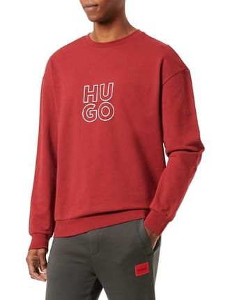 HUGO BOSS BOSS empil&eacute; LOUNGEW Sweat-Shirt, Dark Red604, M Homme