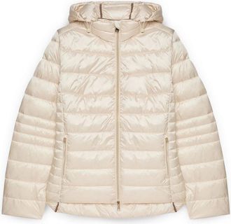 Fiorella Rubino Femme, Vestes, Blanc, Taille: 54 FR Doudoune matelass&eacute;e avec capuche amovible
