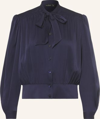 van Laack Van Laack Schluppenbluse Vl-Yaisa-Xx Mit Seide blau