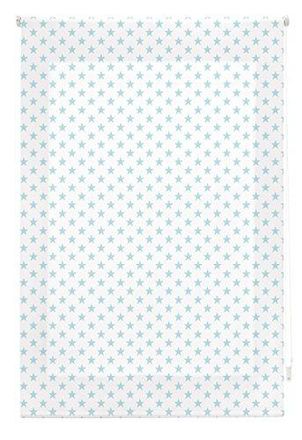 Blindecor Stars Rollo, Stoff, Türkis, 110 x 180 cm