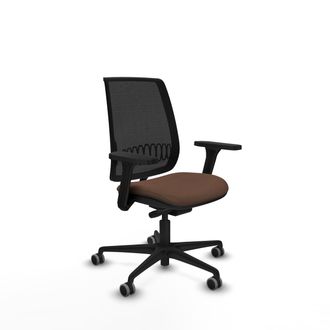 Piqueras y Crespo B&uuml;rostuhl mit 3D-Armlehnen, h&ouml;henverstellbare Lendenwirbelst&uuml;tze, ausgestattet mit Syncro/Traslack und eingespritztem Schaum. Mit Rollen von 65 mm, Pa