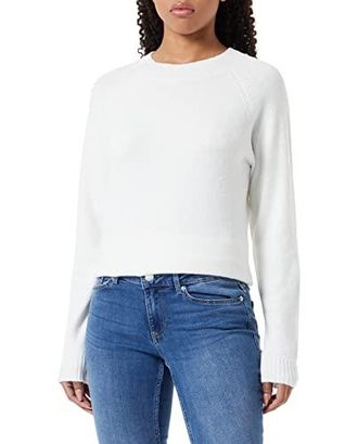 Vero Moda Femme Vmdoffy O-Neck Blouse GA Noos Pull-Over, Blanc Neige - Détails : Mélangé, XS EU