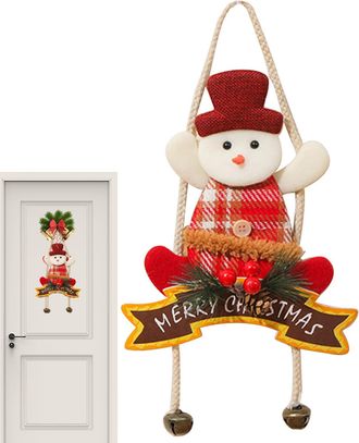 Generic Plüsch-Weihnachtsmann | Plüsch-Dekoration mit Glöckchen | Dekoration Haus für Schlafzimmer Wohnzimmer Küche Garten Fenster