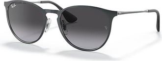 Ray-Ban Erika Metal Sonnenbrillen Grau Fassung Grau Glas 54-19