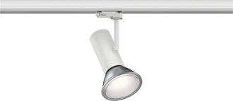 Paulmann 95407 Schienensystem ProRail3 Schienenspot Apol E27 max. 50W 230V Wei&szlig; Schienensysteme Deckenschiene Metall, Kunststoff