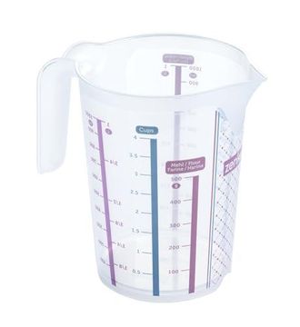 Zenker Sweet Sensation Messbecher 1000ml - Pr&auml;zises Dosieren mit Vierfach-Skalierung, Hitzebest&auml;ndigkeit: +100 &deg;C, Sp&uuml;lmaschinengeeignet, Designed in Germany