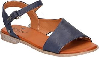 Mustang Jeans Sandales Mode Femme 1388-807, Pointure:40 EU, La Couleur:Bleu