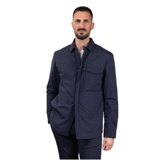 Duno Homme, Vestes, Bleu, Taille: XL Veste chemise