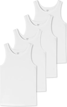 Uncover by Schiesser Unterhemd/Tanktop - 4er Pack (XXL Weiß)