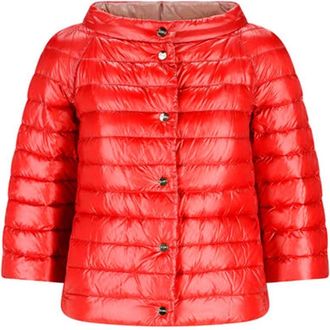 Herno Femme, Vestes, Rouge, Taille: 34 FR Reversible Down Jacket