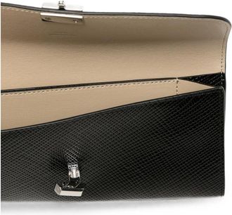 Toteme Lizard-Effect Leather Wallet - Black