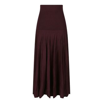 Paco Rabanne Wollstrick Maxirock - - Skirts - Damen - Braun - S